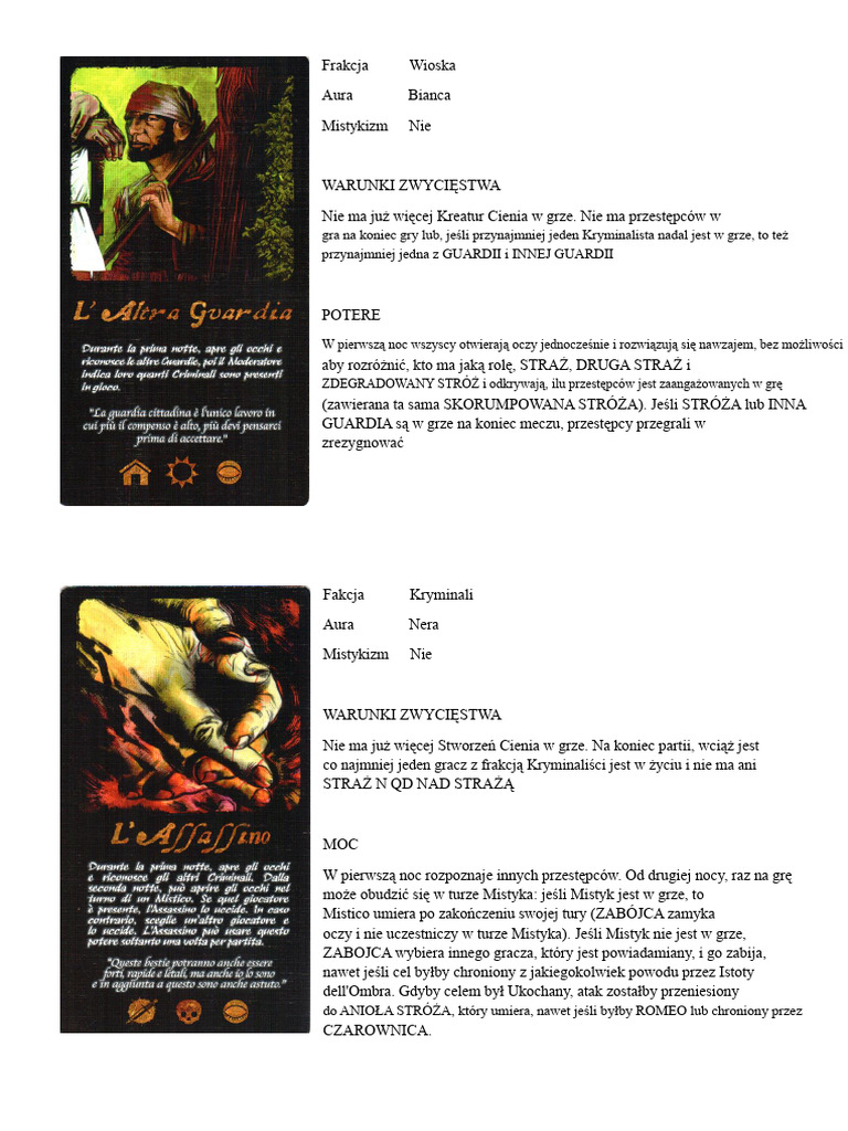 Wherewolf 1ed - Przegląd Ról | PDF