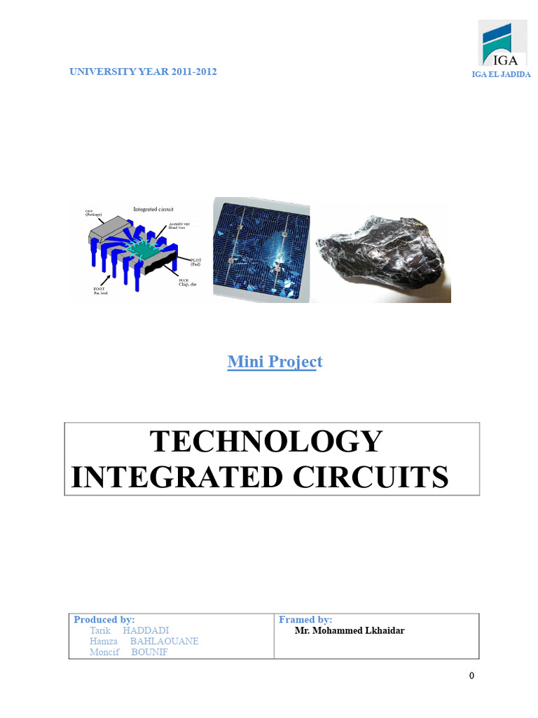 INTEGRATED CIRCUIT TECHNOLOGY.docx | PDF | Electronic Circuits ...