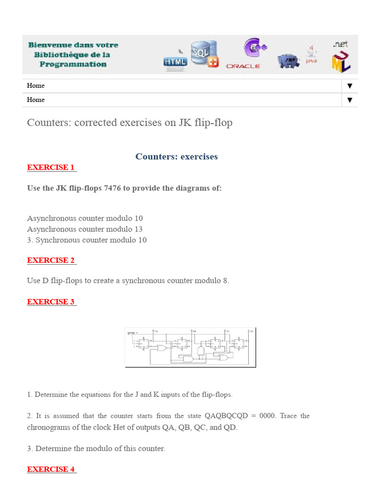 Exams, Exercises, Tips Everything You Want Counters - Corrected ...
