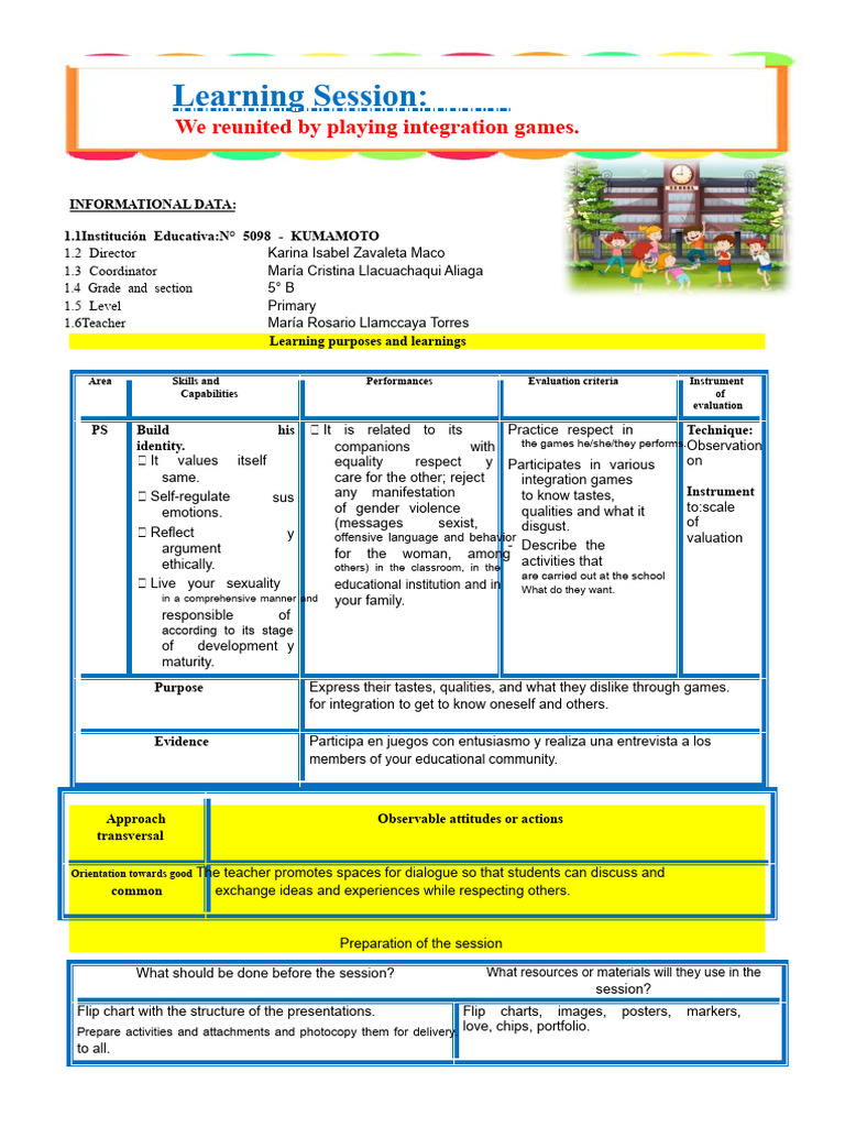 5TH Day 1 We Will Meet Again and Do Integration Games | PDF | Pedagogy ...