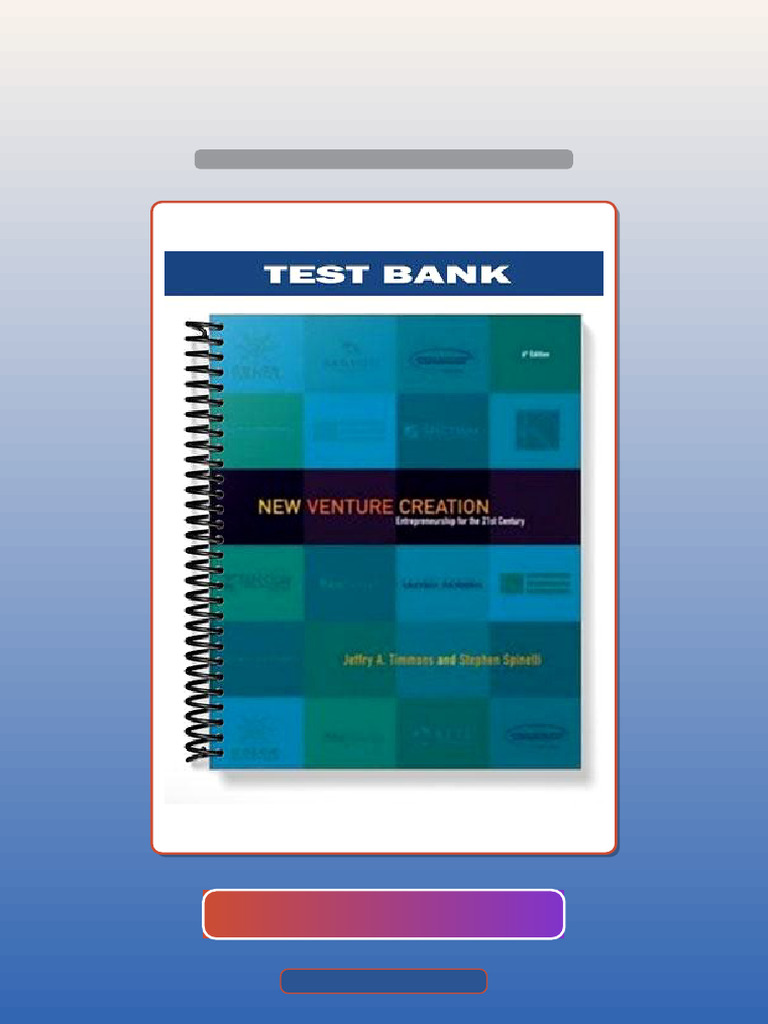 New Venture Creation Entrepreneurship For The 21st Century 8th Edition ...
