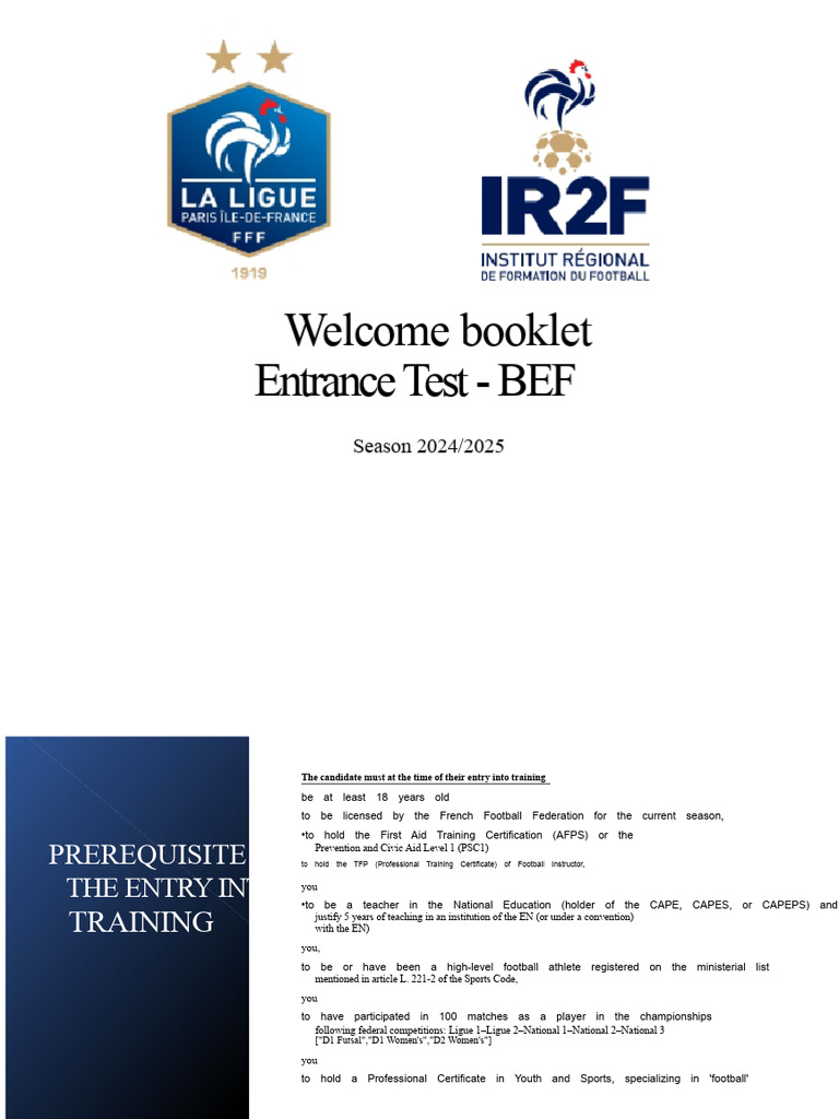 BEF Football Coaching Training Guide | PDF