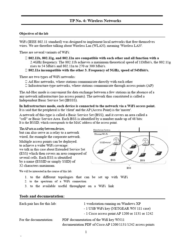 Understanding Wireless Networks Lab | PDF | Wireless Lan | Ieee 802.11