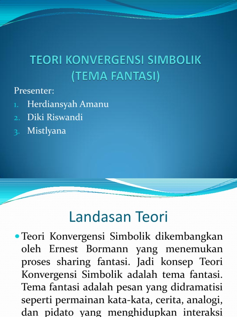 Teori Konvergensi Simbolik | PDF