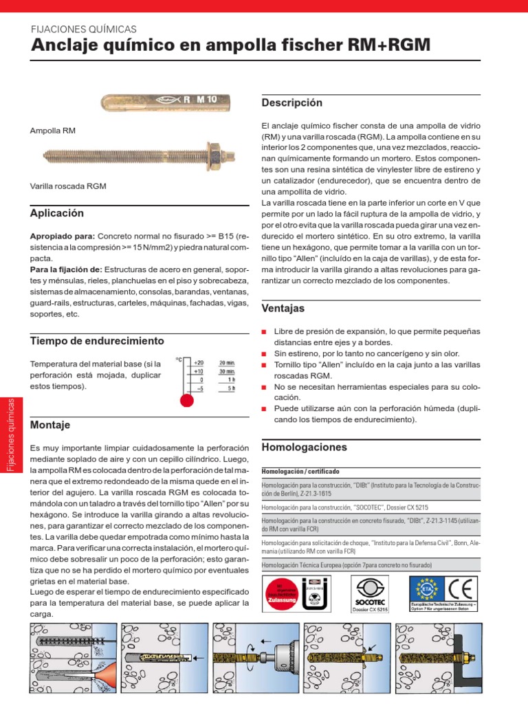 Ampolla Quimica Fischer | PDF | Tornillo | Ingeniería de Edificación