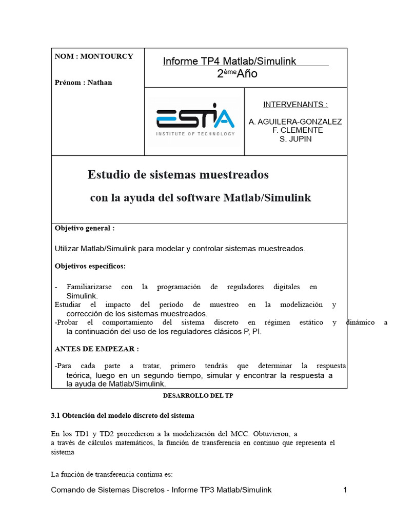 Informe TP4 CSD | PDF | Matlab | Software de ciencia