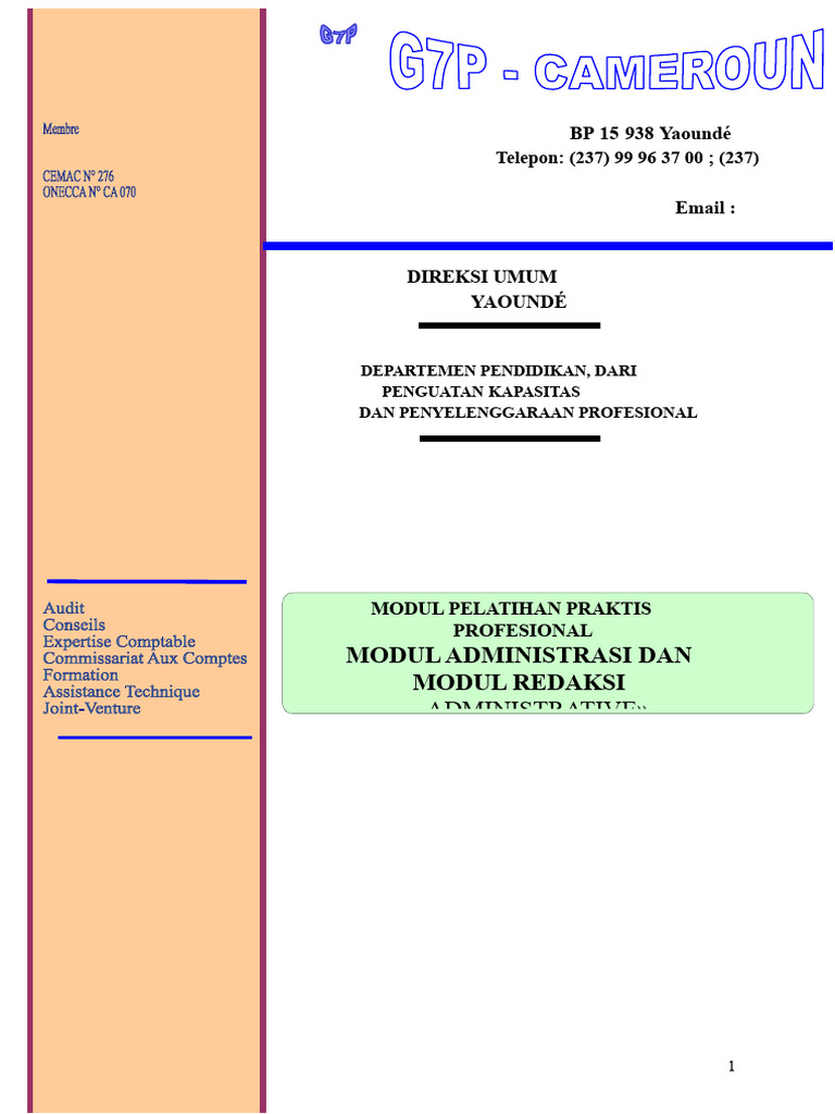 Modul Pelatihan Administrasi Perusahaan | PDF