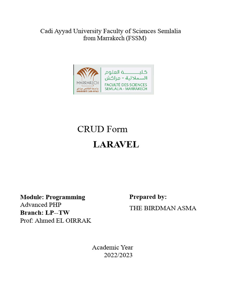 Crud Php Laravel | PDF | Php | Computing