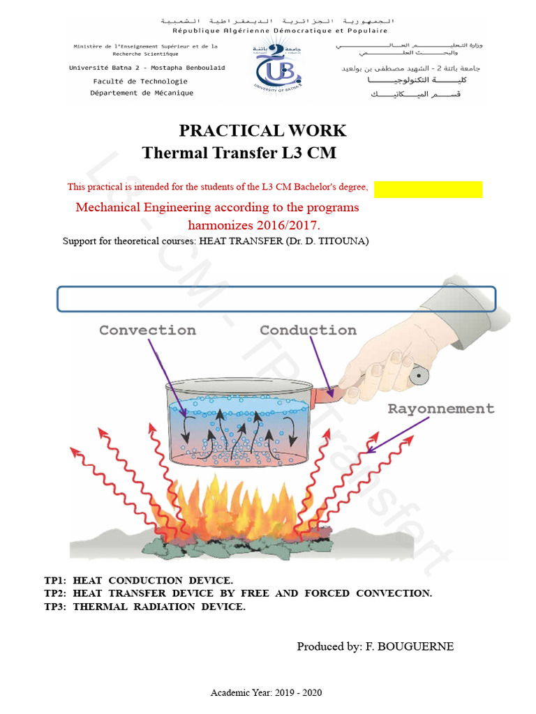 Heat Transfer Practical Guide L3 CM | PDF | Heat Transfer | Heat