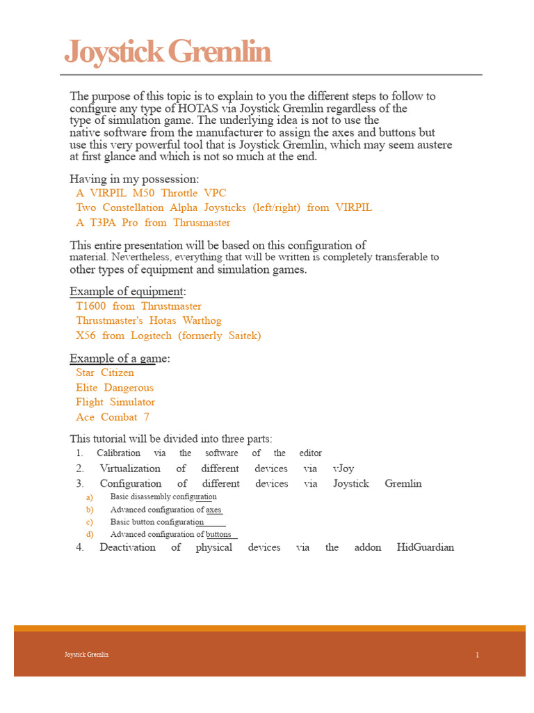 Joystick Gremlin Configuration Guide | PDF | Computer Keyboard ...