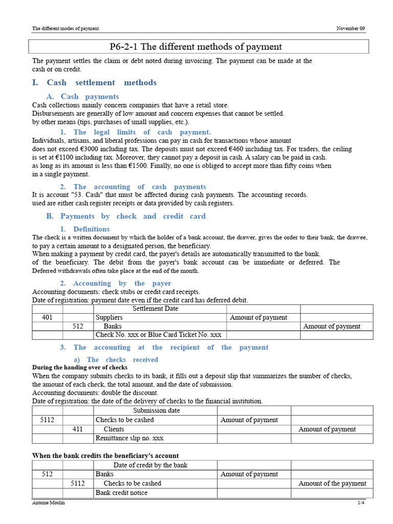 the different modes of payment.pdf | PDF | Payments | Cheque