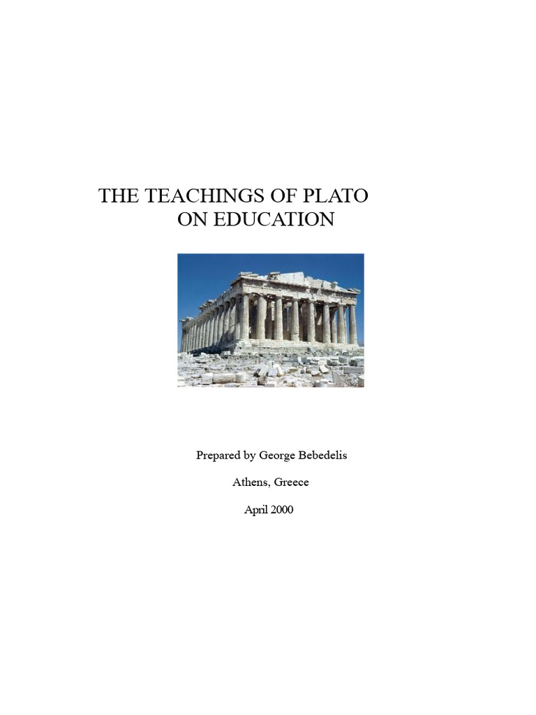 The Teachings of Plato On Education | PDF | Plato | Socrates