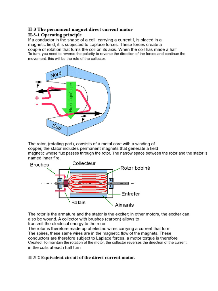 The Permanent Magnet Direct Current Motor | PDF | Electric Motor ...