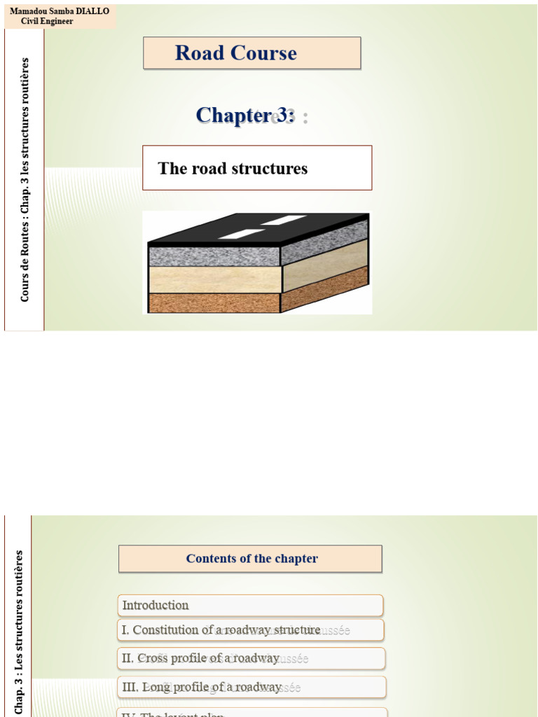 Chapter 3 Road Structures PP Ok | PDF | Road | Road Surface