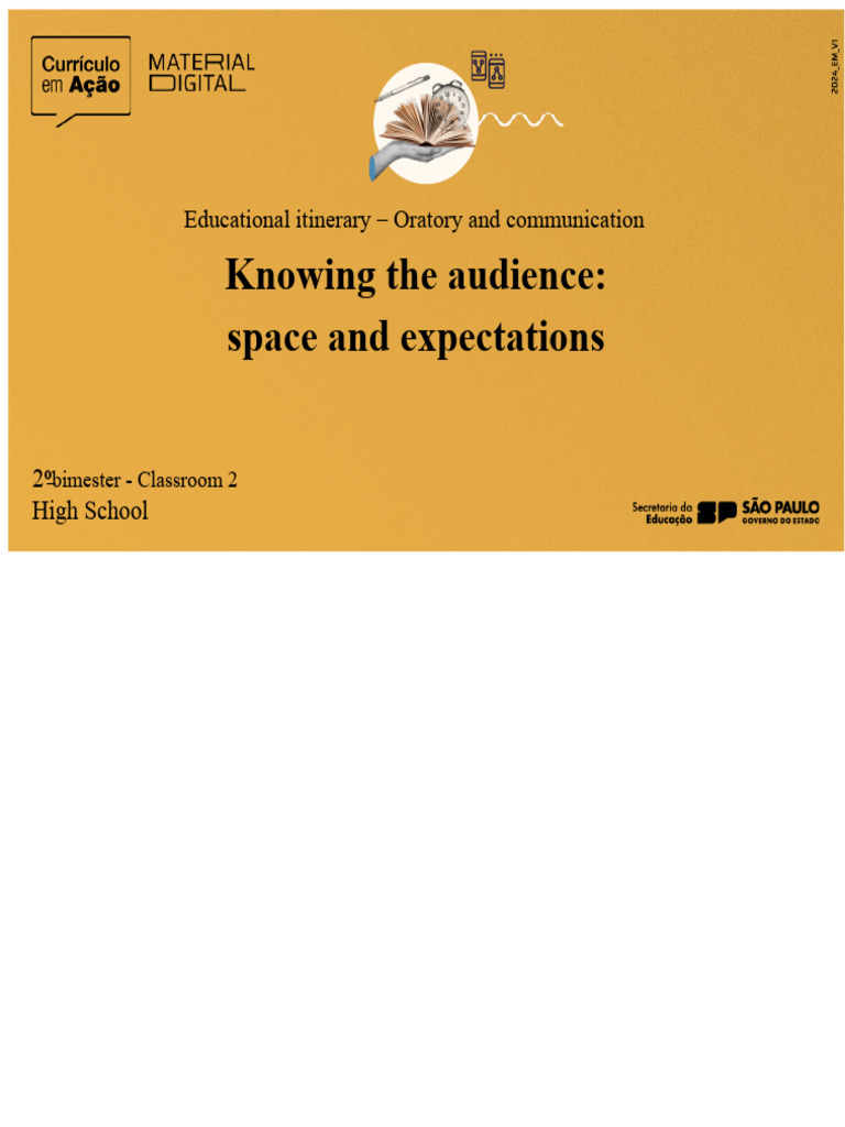 Class 02 - Getting to Know the Audience - Spaces and Expectations ...