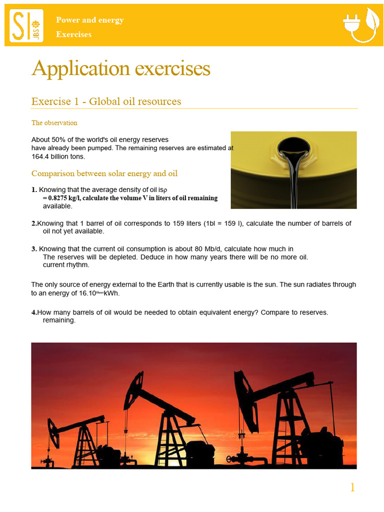 Exercises - Energy in The World | PDF | Carbon Capture And Storage ...