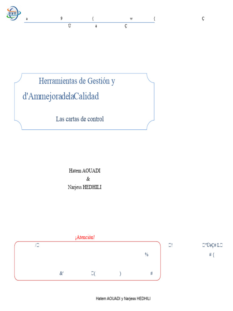 Cartas de Control para Calidad Medible | PDF | Estadísticas ...