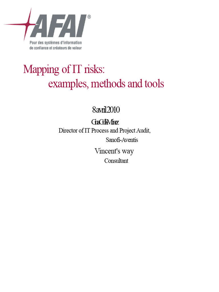 Risk mapping presentation | PDF | Risk | Risk Management