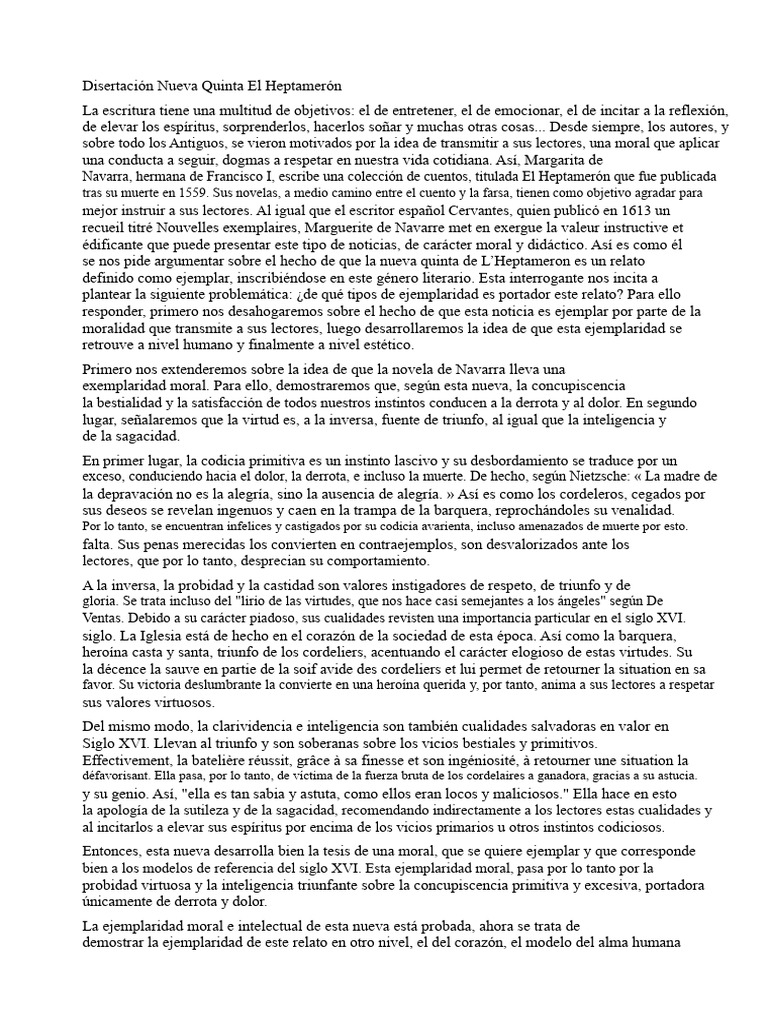 Ejemplaridad Moral en El Heptamerón | PDF | Virtud | Moralidad