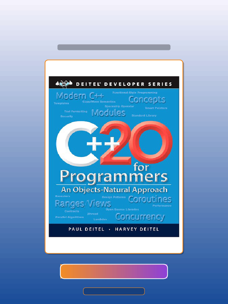 Test Bank For C20 For Programmers An ObjectsNatural Approach 3rd ...