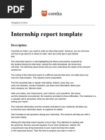Internship Report Structure Guide | PDF