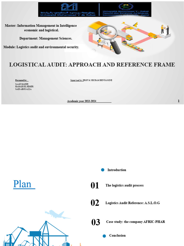 Logistics Audit Framework and Case Study | PDF | Audit | Supply Chain