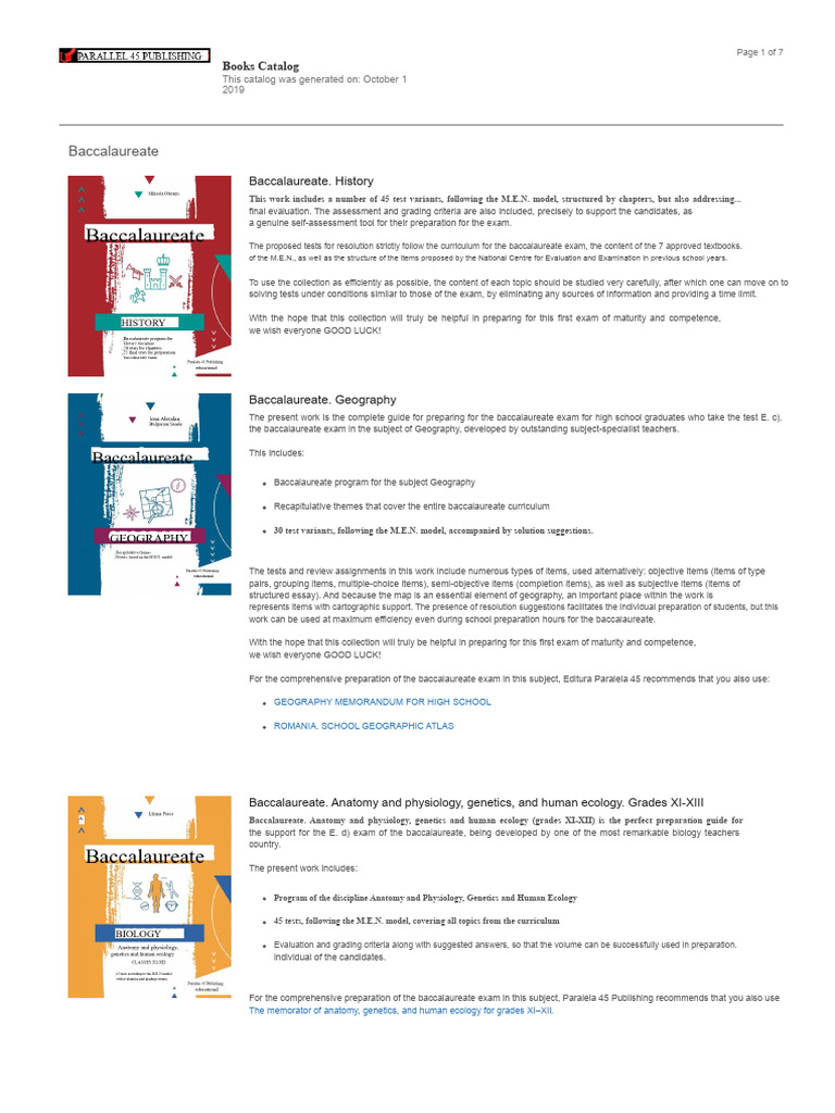PublisherParallel45 Baccalaureate PDF | PDF | Curriculum | Geography