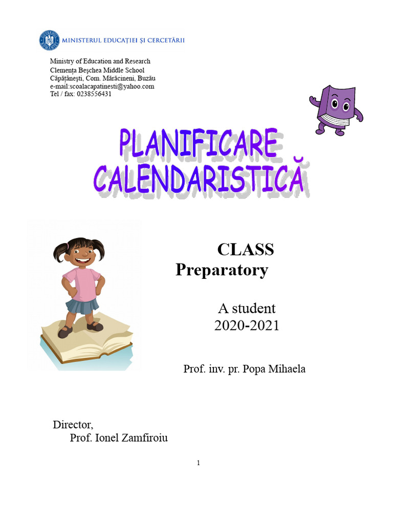 Calendar planning - preparatory class EU 2020-2021.doc | PDF | Letter Case