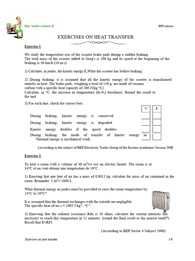 Exercises Heat Bep Industrial PDF | PDF | Heat | Water