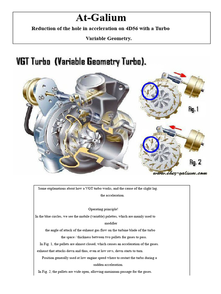 Reduction of The Hole at Acceleration On 4D56 With A Variable Geometry ...