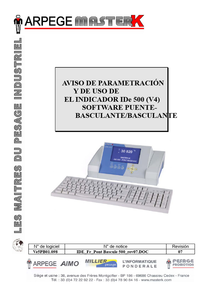 Aviso Técnico FR 07 Parametrización Uso IDe 500 V4 Software Puente ...