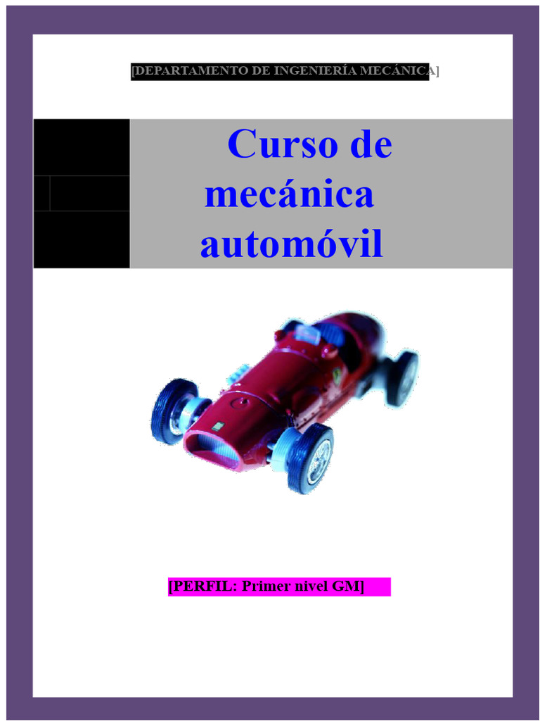 Curso de Mecánica Automotriz 2020 2021 | PDF | Pistón | Coche