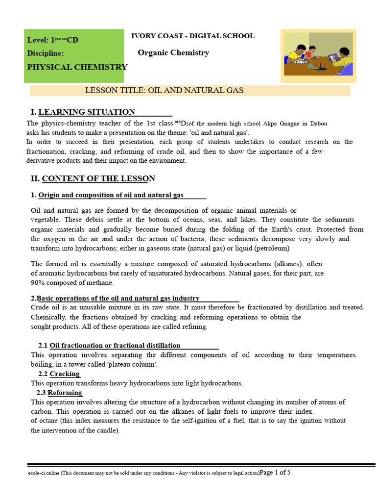 PC 1st CD-C5 Oil and Natural Gas | PDF | Petroleum | Hydrocarbons