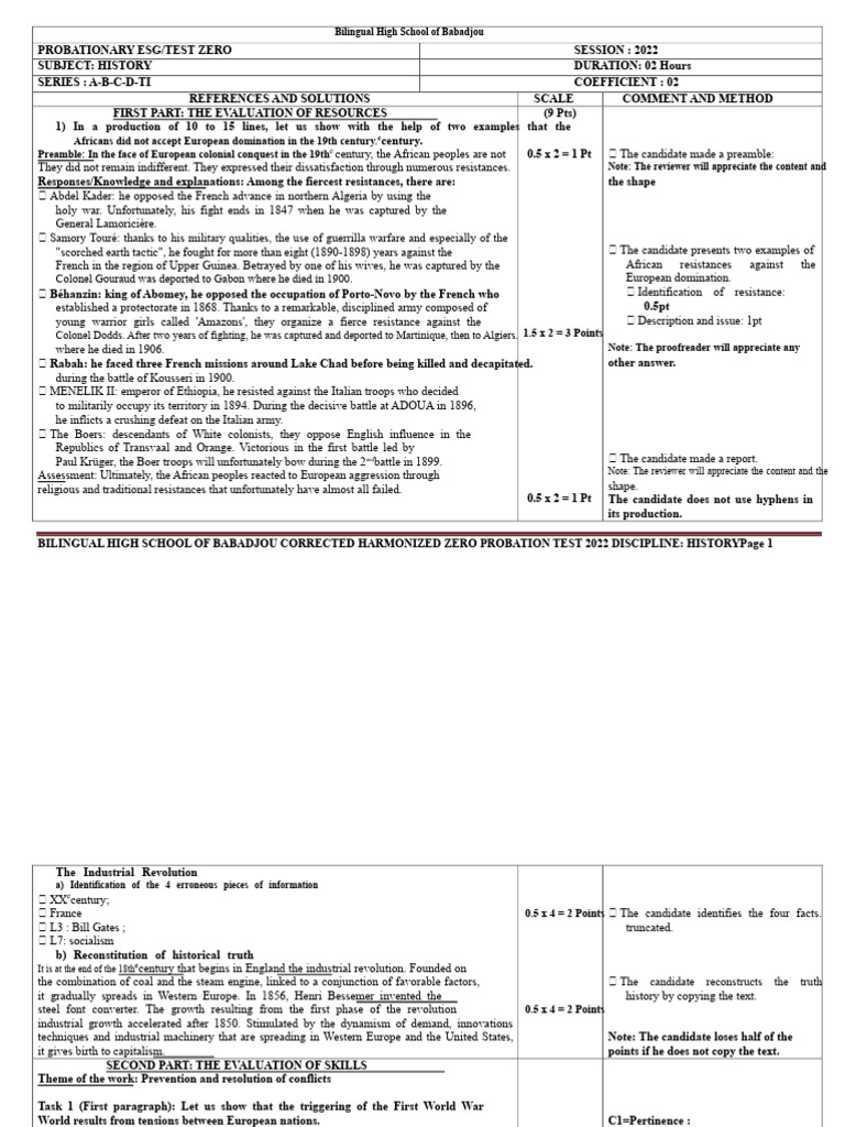 Corrected History PROBATORY Zero | PDF | World War I | Austria Hungary
