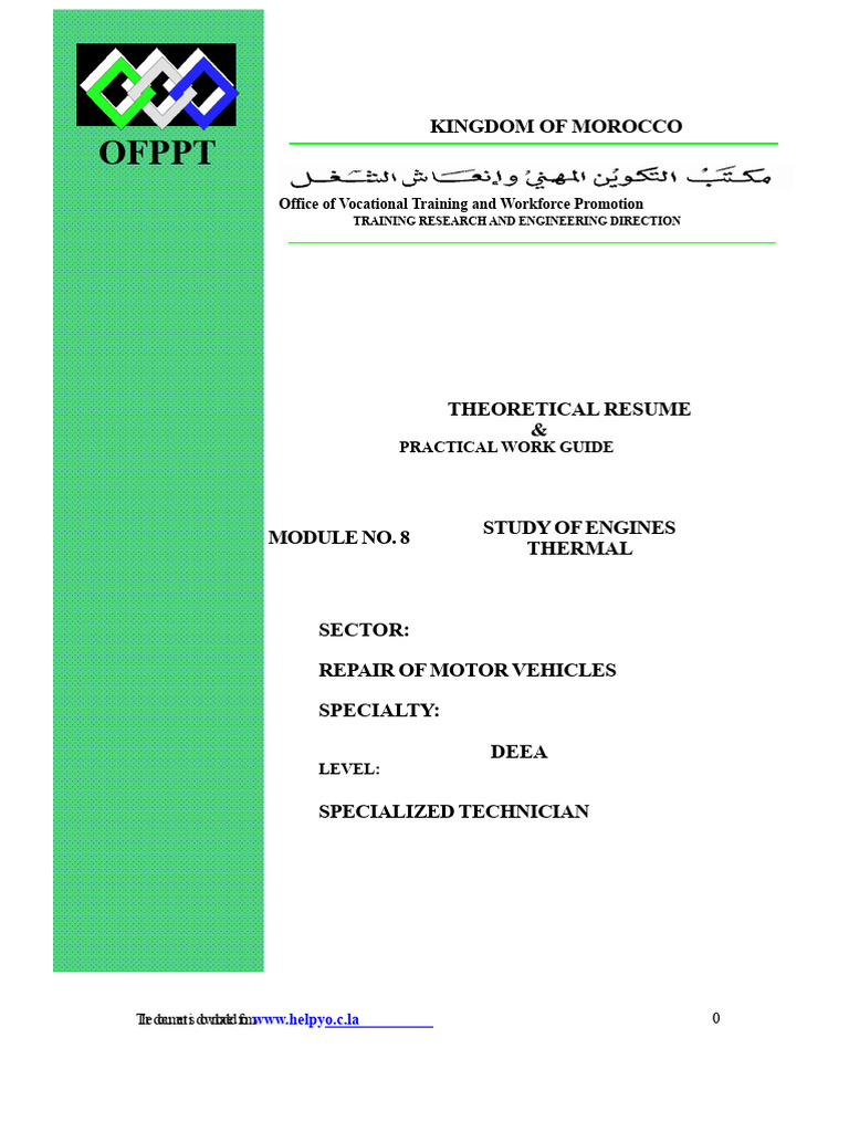 M07 - Study of Thermal Engines | PDF | Internal Combustion Engine ...