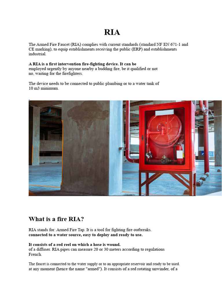 Ria Formation | PDF | Firefighting | Safety