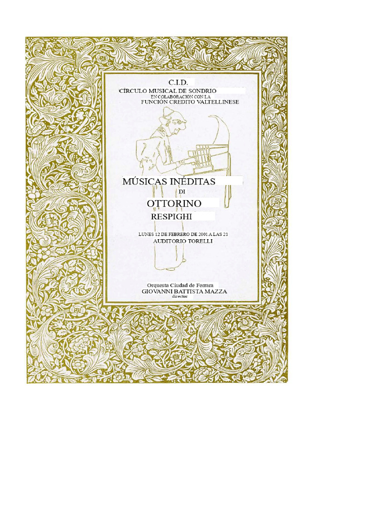 Concierto de Óperas Juveniles de Respighi | PDF | Orquestas | Piano