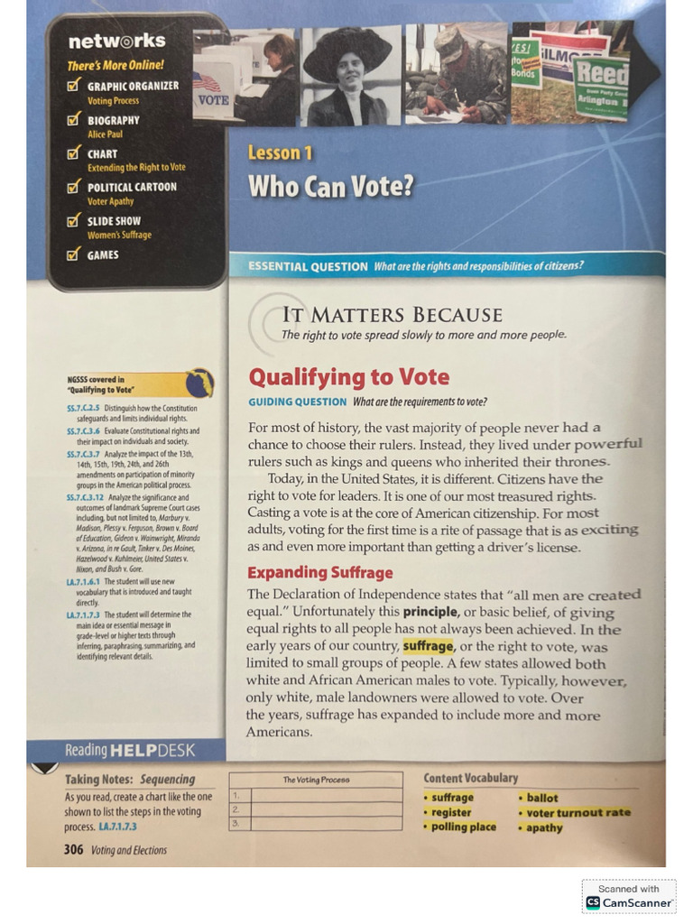 7 - 11 Voting and Elections | PDF