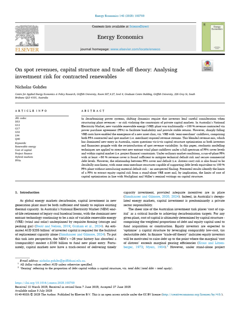 On Spot Revenues Capital Structure and Trade Off Theory Analysing | PDF ...