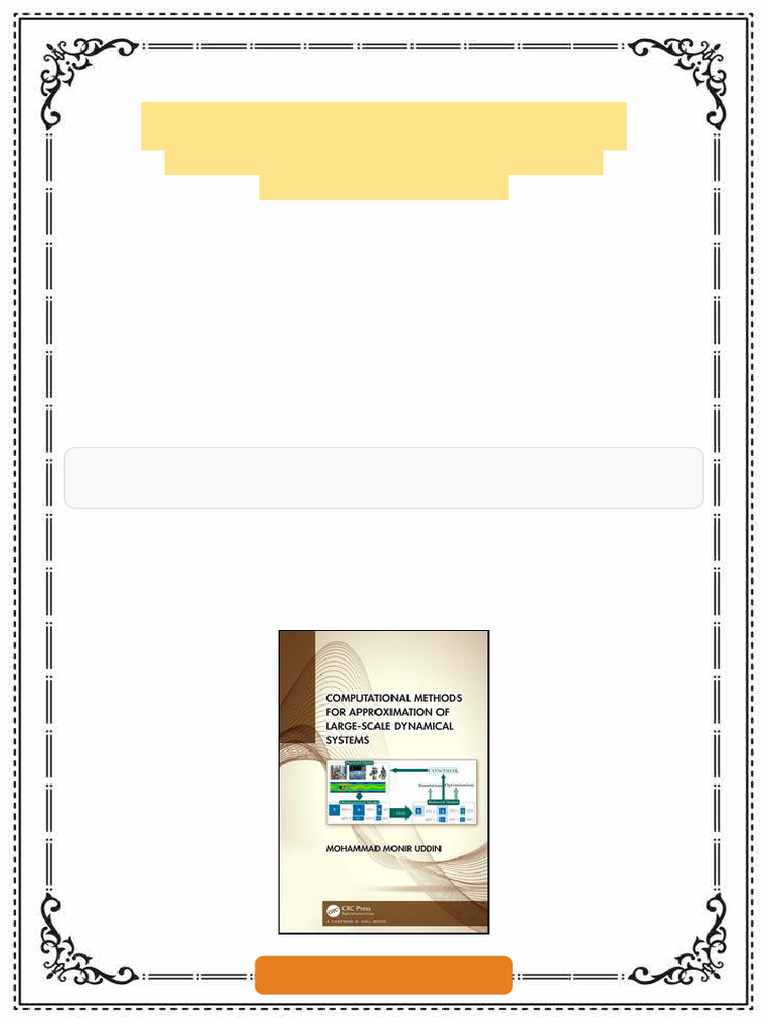 Computational Methods for Approximation of Large Scale Dynamical ...