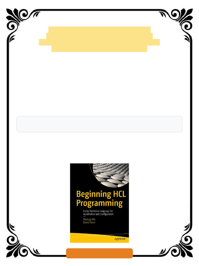 Beginning HCL Programming Using Hashicorp Language for Automation and ...
