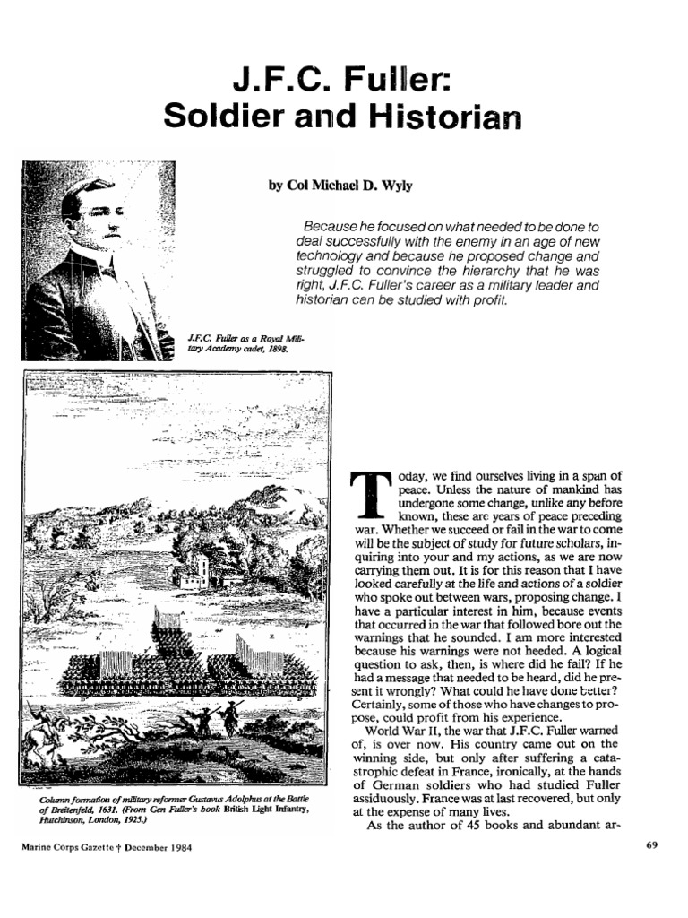 J.F.C. Fuller Soldier and His | PDF