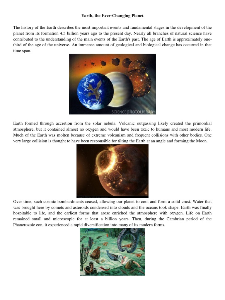 Earth, The Ever-Changing Planet | PDF | Earth | Atmosphere Of Earth