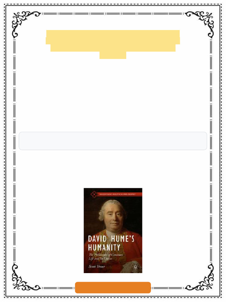 David Hume's Humanity: The Philosophy of Common Life and Its Limits 1st ...