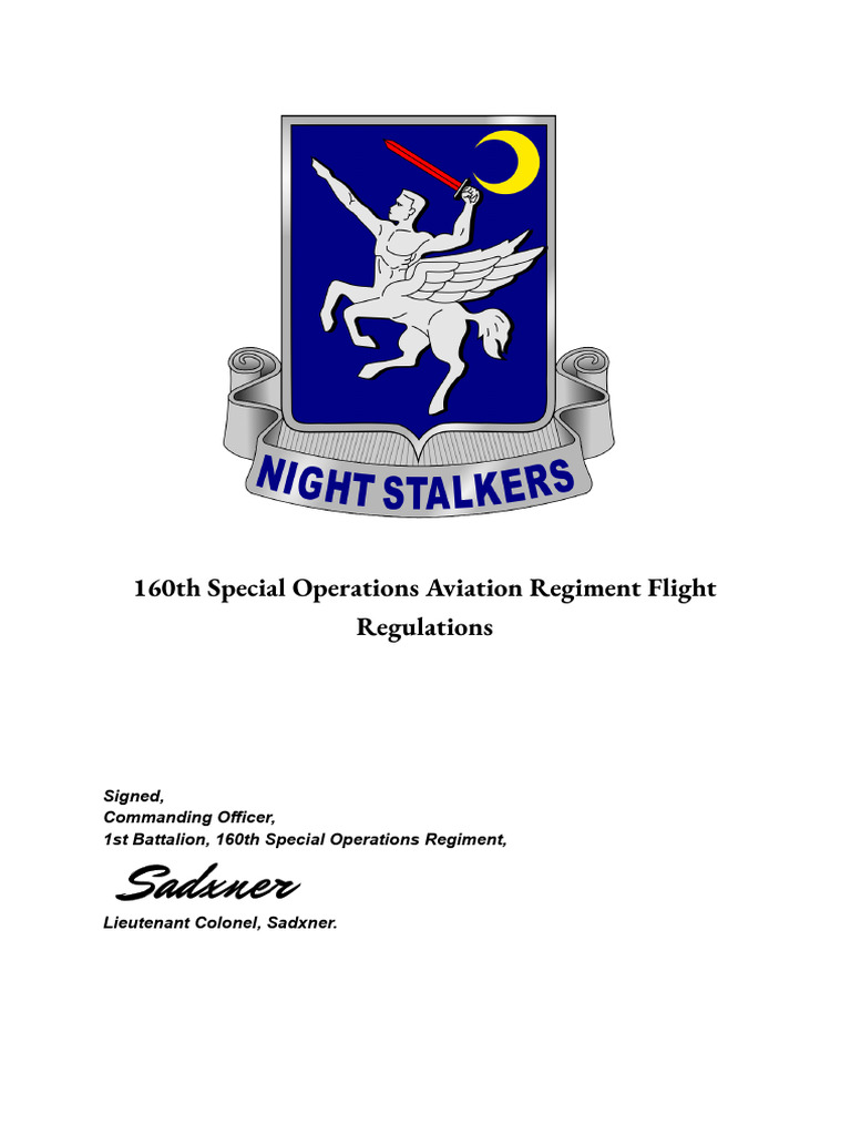160th Special Operations Flight Rules | PDF | Air Traffic Control ...