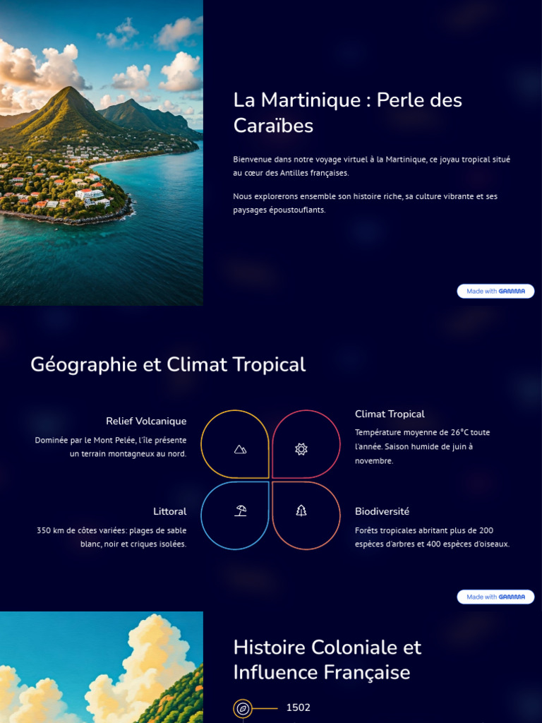 Découverte de la Martinique : Culture et Nature | PDF | Antilles