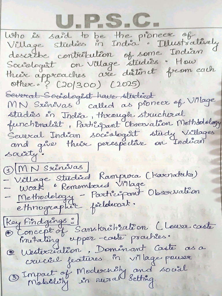 Sociology Optional Pyq (2) | PDF