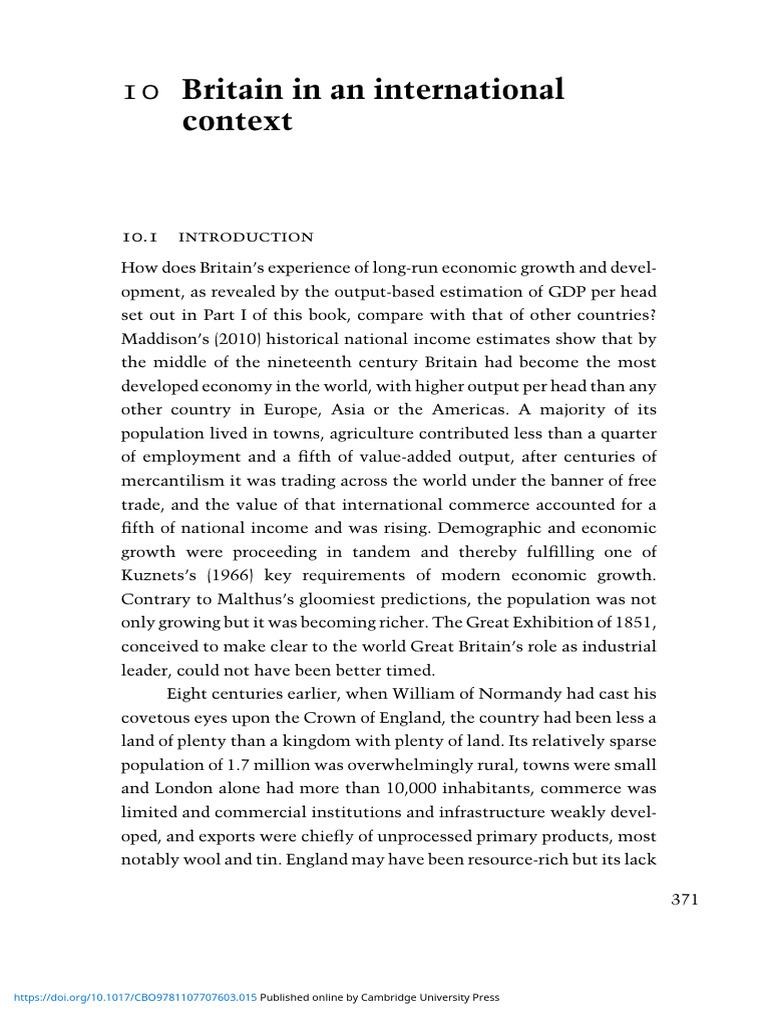 Britain's Economic Growth and Global Rise | PDF | Economic Growth ...