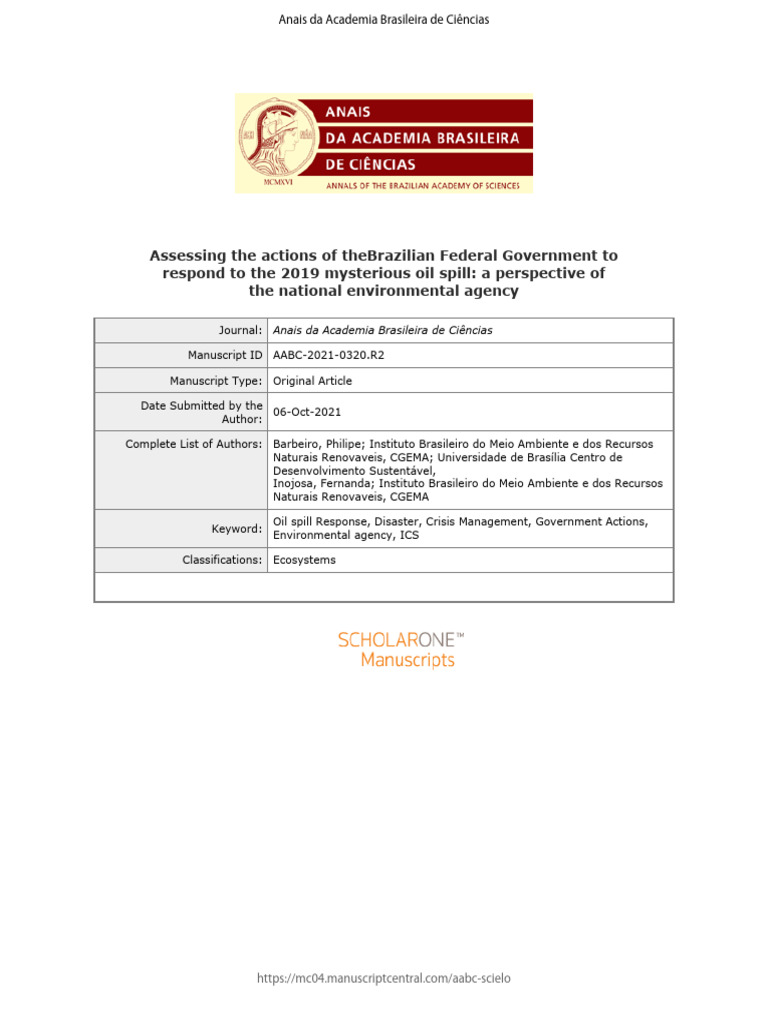 Barbeiro & Pirillo 2021 | PDF | Incident Command System | Brazil