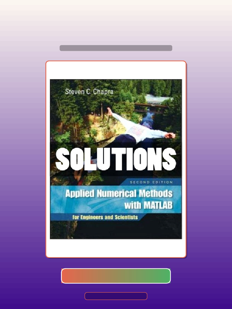 Test Bank of Applied Numerical Methods With MATLAB for Engineers and ...